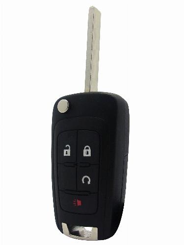 GMC Keyless Entry Flip Key Car Remote - 4-Button with Remote Start
