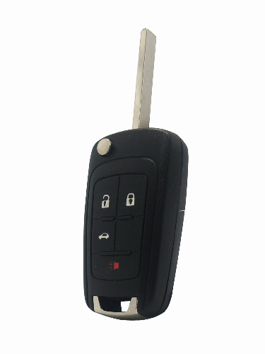 Buick, Chevrolet and GMC 4-Button Flip Key Remote with Trunk Button