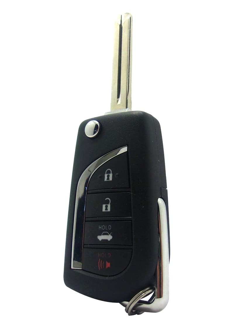 Toyota Keyless Entry Flip Key Car Remote - 4-Button with Trunk