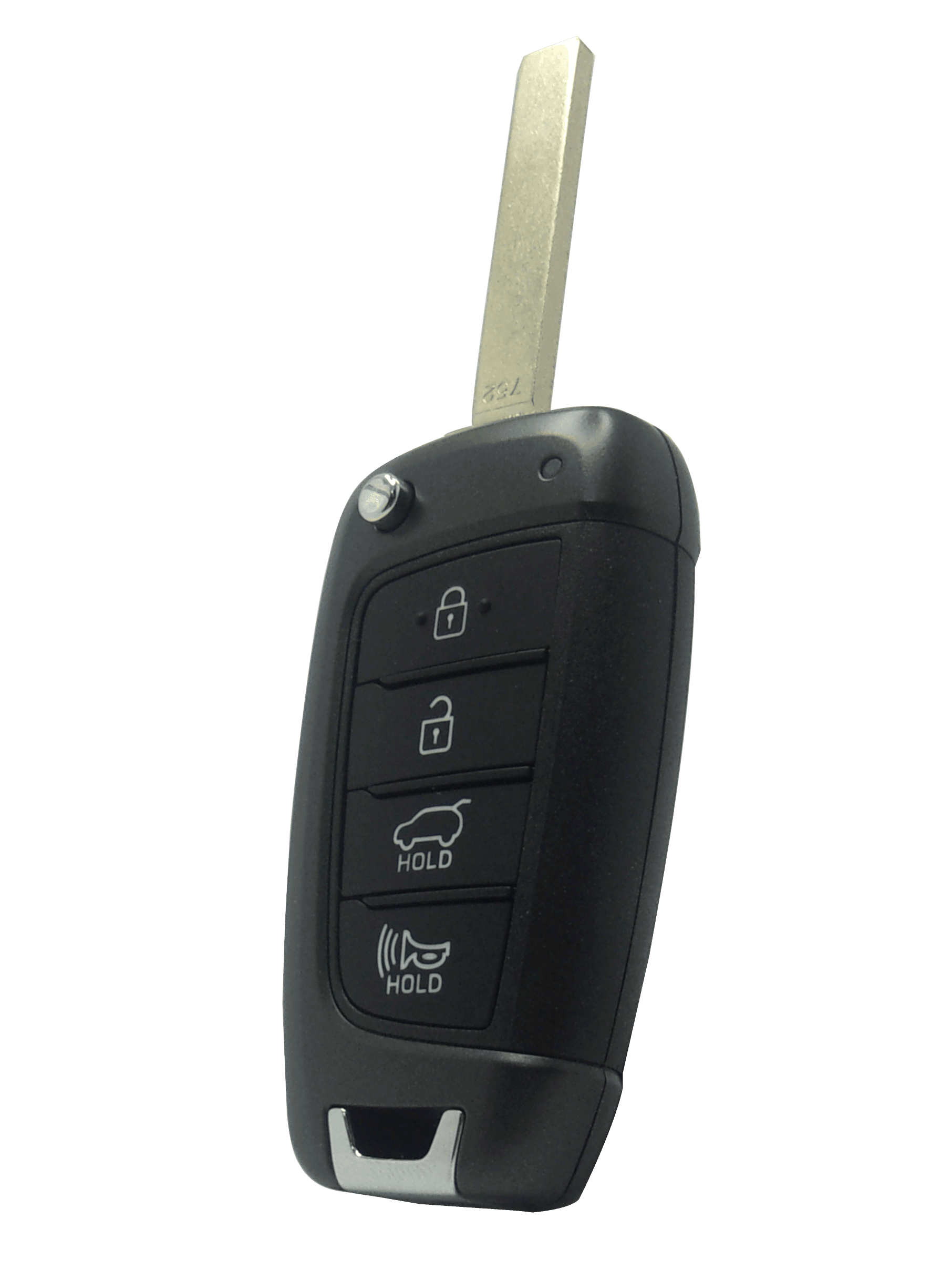 Hyundai Keyless Entry and Flip Key - 4 Button with Hatch