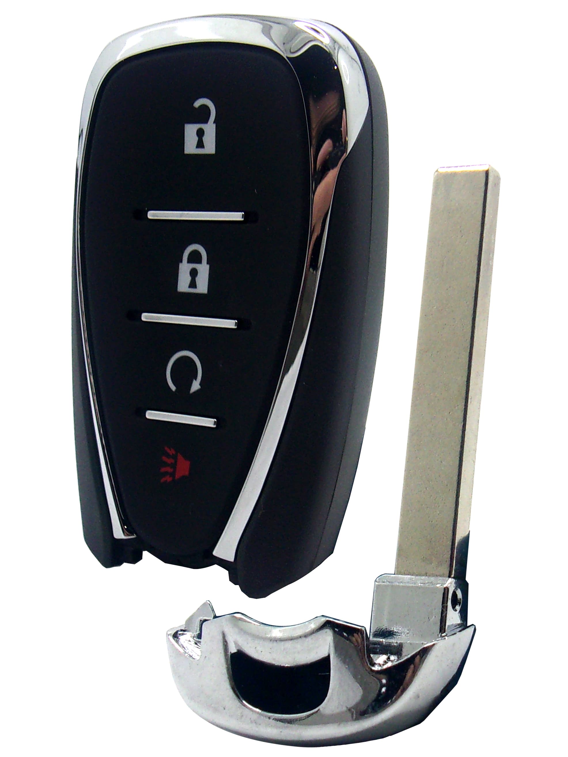 Chevrolet 4 Button Smart Key with Lock, Unlock, Remote Start, and Panic ...